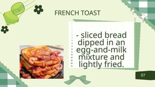 COMMON CULINARY or INDUSTRY TERMS FOR SANDWICHES | PPTX