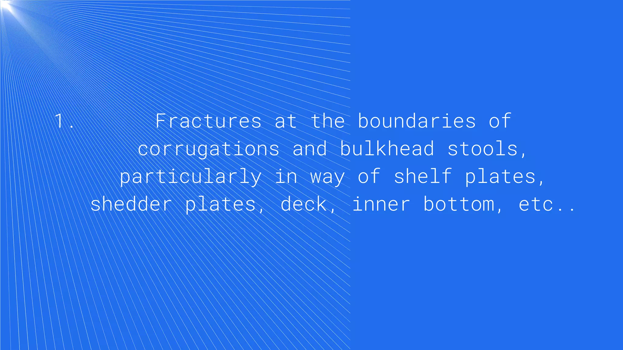 “Common damage defects that may occur on watertight transverse ...