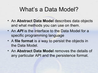 Unidata's Common Data Model | PPT