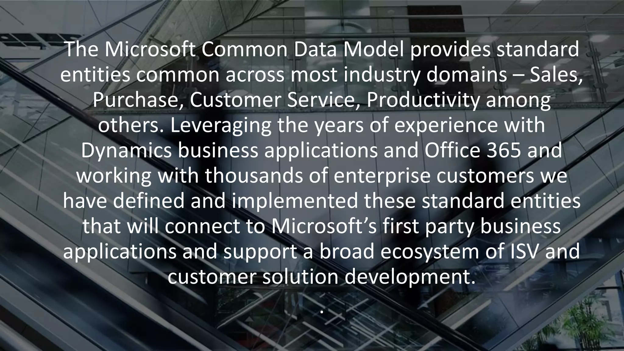 Common Service and Common Data Model by Henry McCallum | PPTX