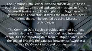 Common Service and Common Data Model by Henry McCallum | PPT