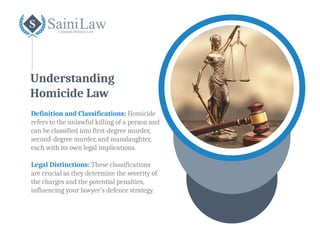 Common Defense Strategies Used by Homicide Lawyers in Mississauga | PPT