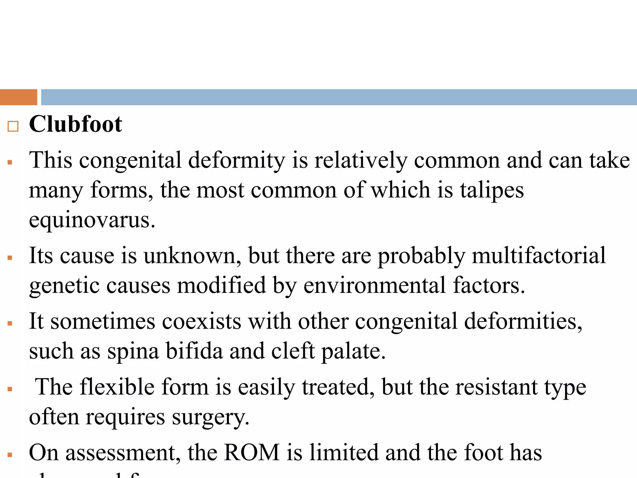 Common deformities, deviations, and injuries of ankle and foot | PPTX