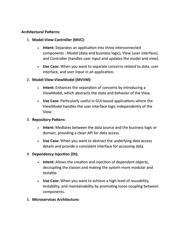 common design patterns summary.pdf
