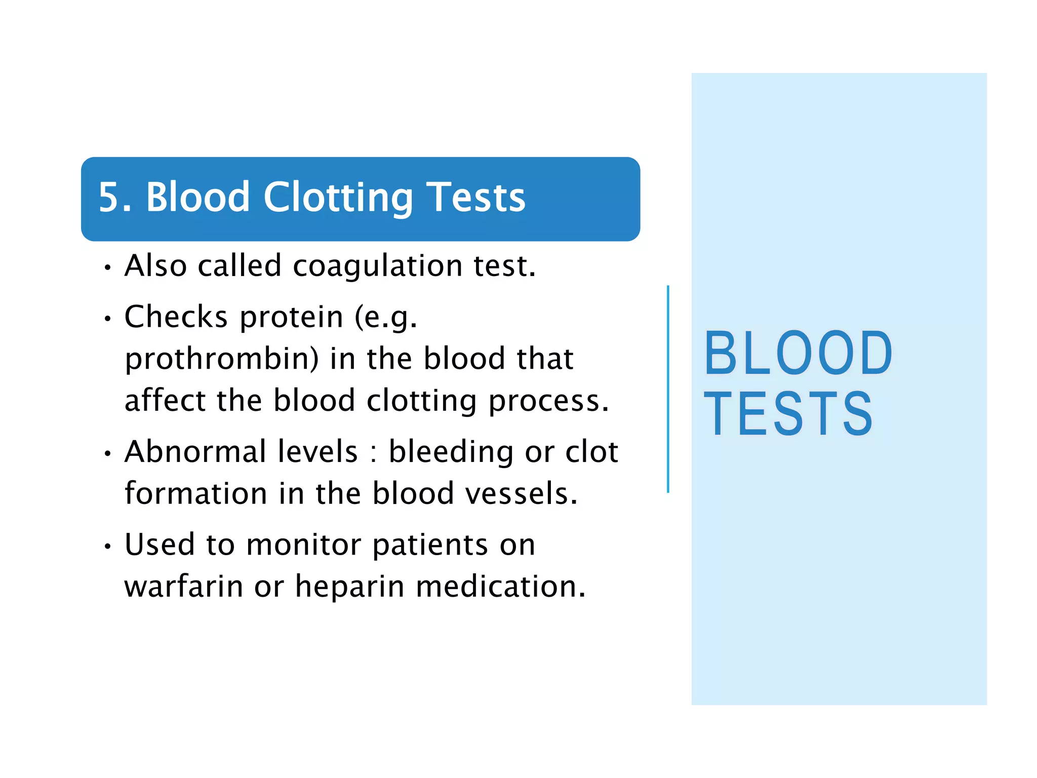 Common diagnostic & laboratory tests and procedures | PPTX