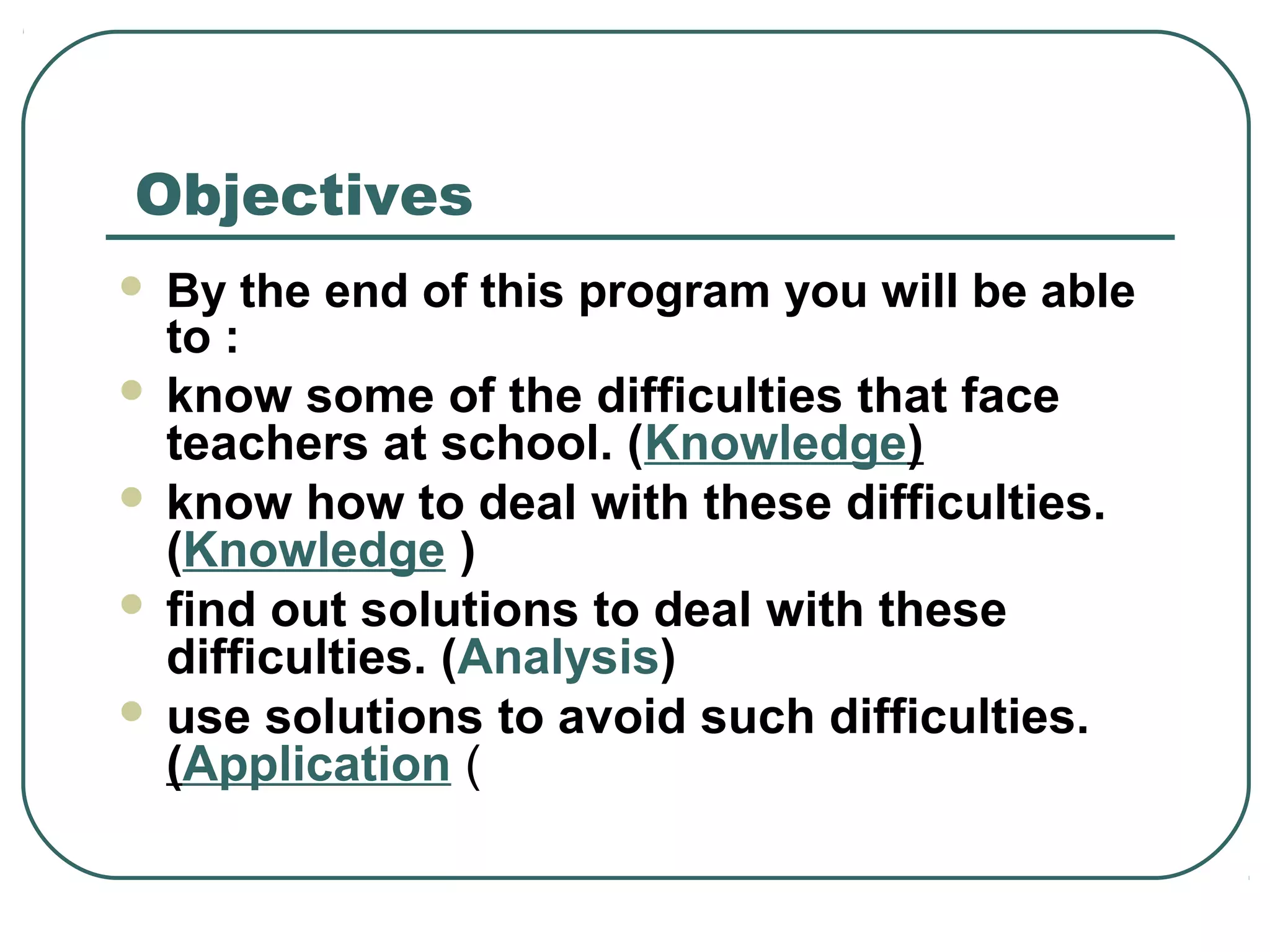 Common difficulties and solutions in teaching English as a foreign ...