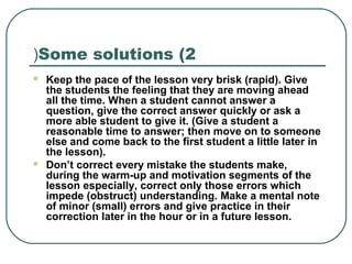 Common difficulties and solutions in teaching English as a foreign ...