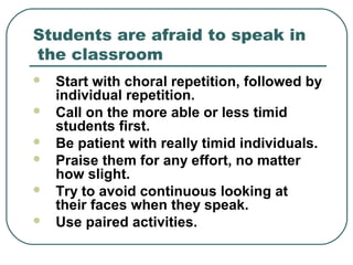 Common difficulties and solutions in teaching English as a foreign ...
