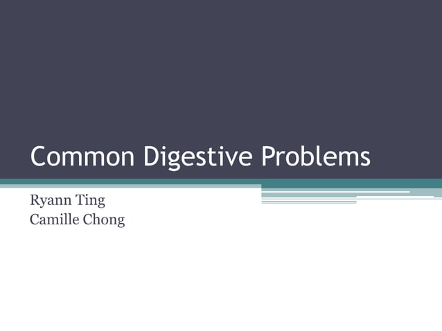 Common digestive problems | PPTX | Digestive Disorders | Diseases and ...