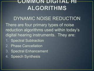 Common digital hi algorithms | PPT | Free Download
