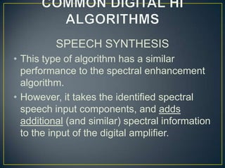 Common digital hi algorithms | PPT | Free Download