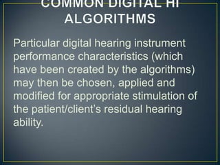 Common digital hi algorithms | PPT | Free Download