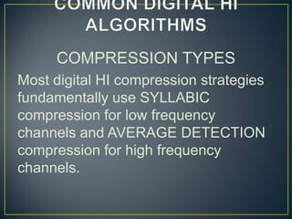 Common digital hi algorithms | PPT