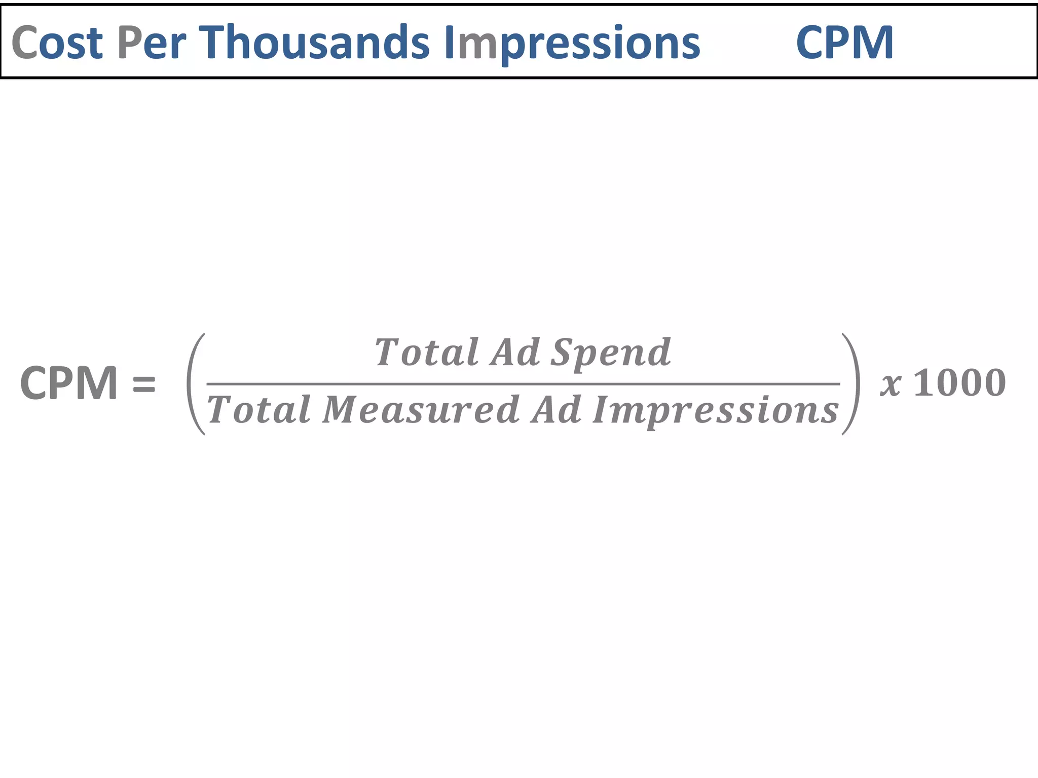 Basic Digital Marketing Formulas | PDF