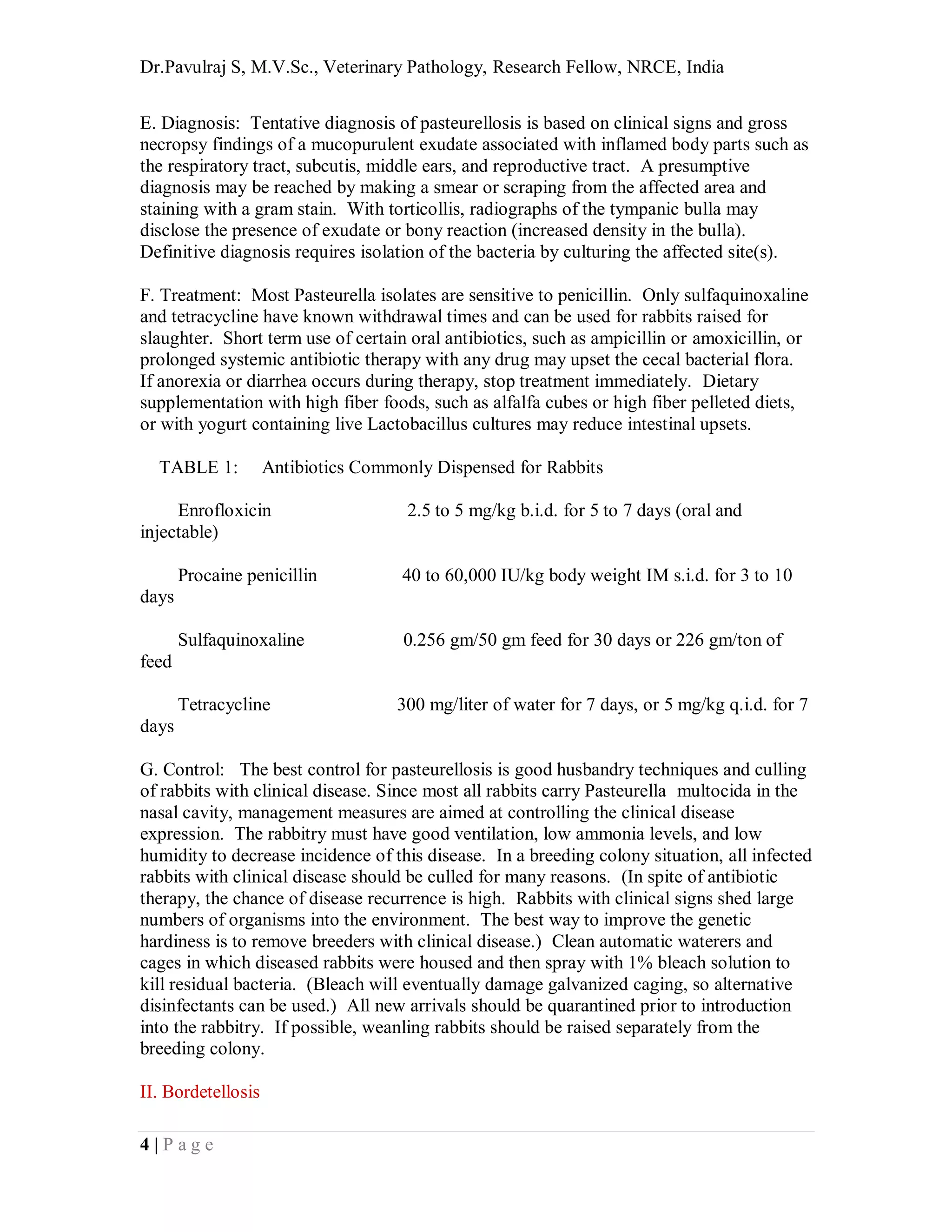 Common diseases and affections of laboratroy rabbits, quick review ...