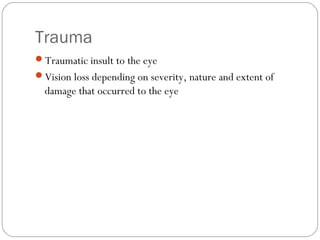Common Disorders in Low Vision | PPT