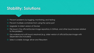 Common Docker Problems and Solutions | PDF
