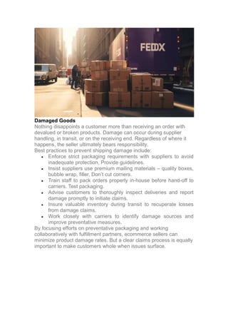 Common Dropshipping Order Fulfillment Issues And Solutions | PDF