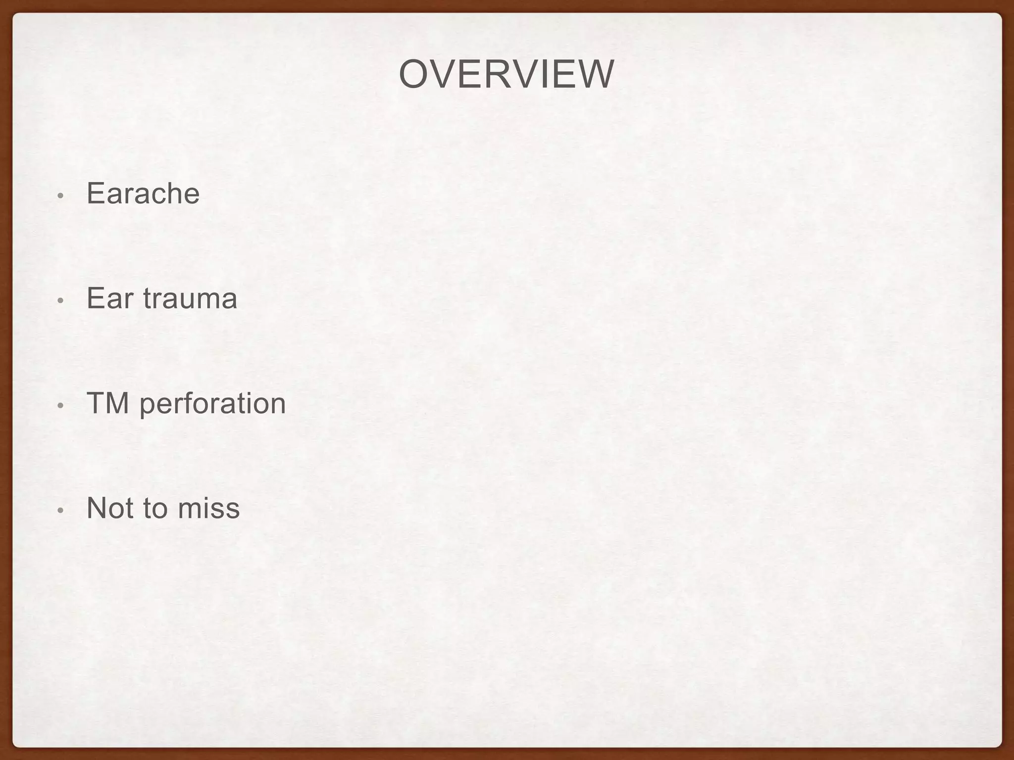 Common ear disorders | PPTX