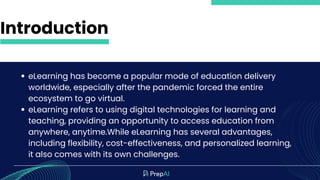 Common eLearning Challenges and Solutions- By PrepAI | PPT