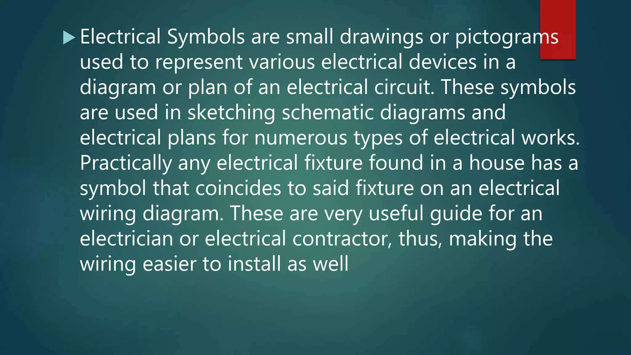 Common Electrical Symbols.pptx | Eye and Vision Conditions | Diseases ...