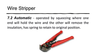 COMMON ELECTRICAL TOOLS IN ELECTRICAL INSTALLATION AND MAINTENANCE.pptx