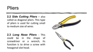 COMMON ELECTRICAL TOOLS IN ELECTRICAL INSTALLATION AND MAINTENANCE.pptx