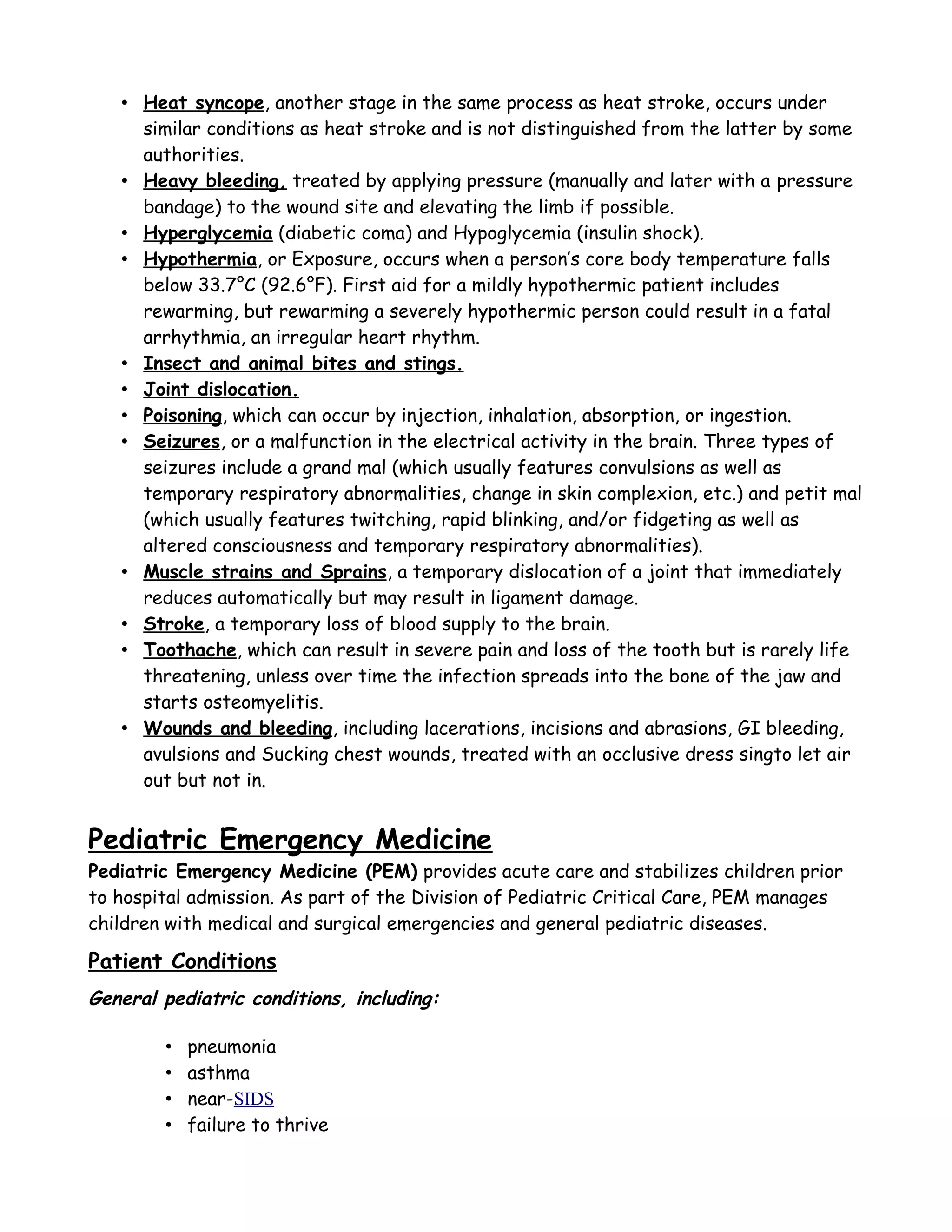 Common emergencies | PDF