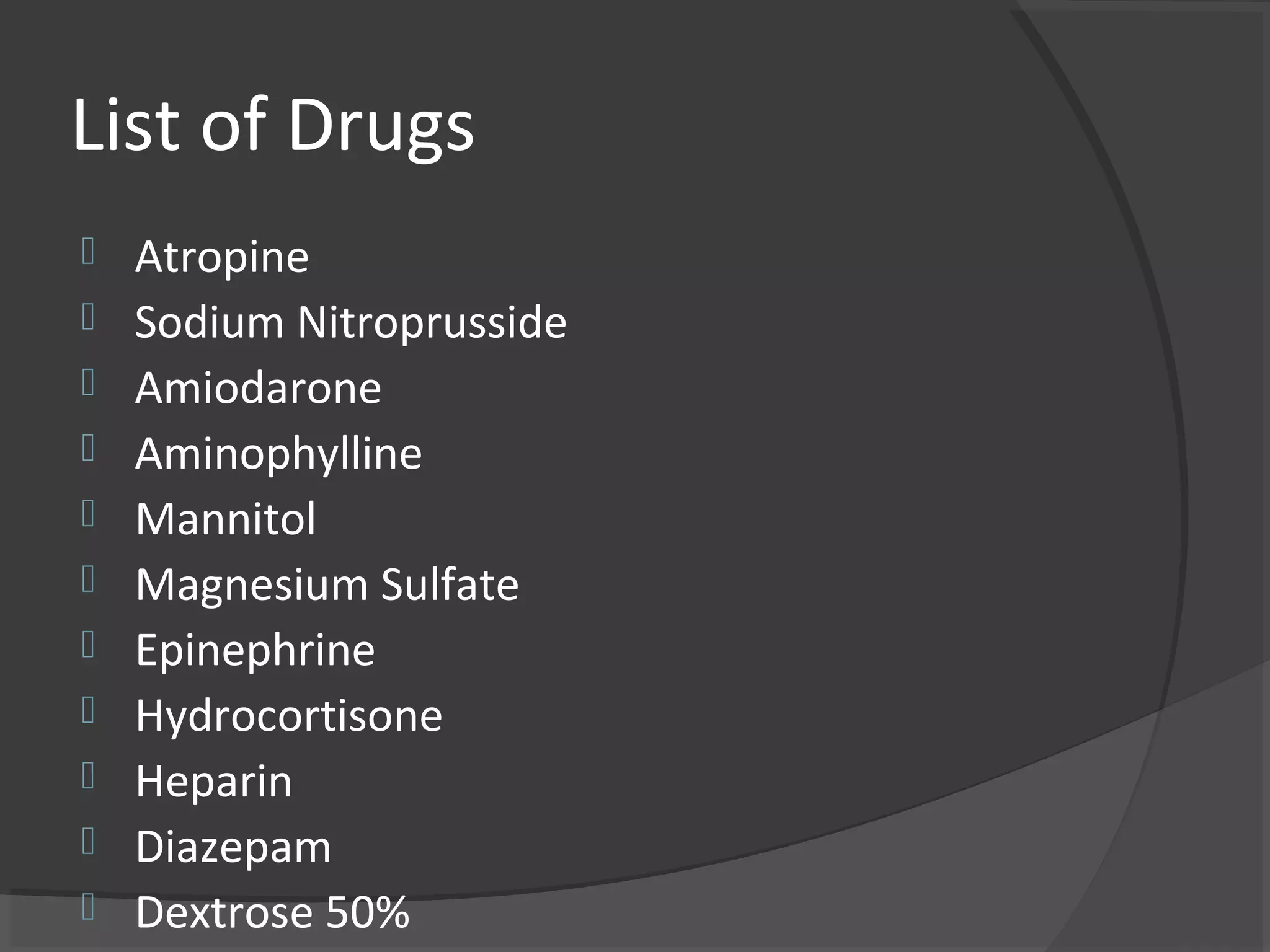 Common emergency drugs in medicine | PPT