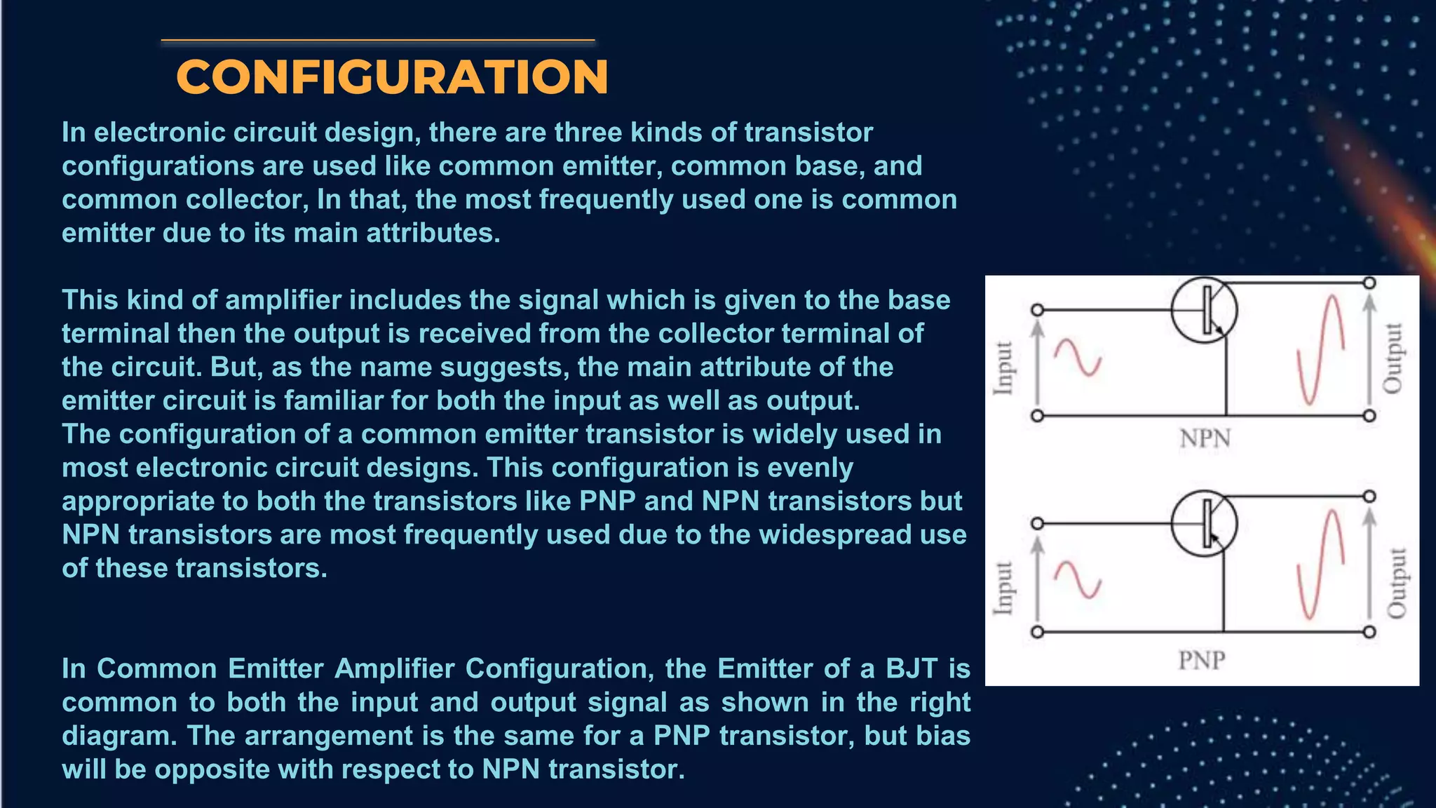 Common emitter amplifier by YEASIN NEWAJ | PPTX