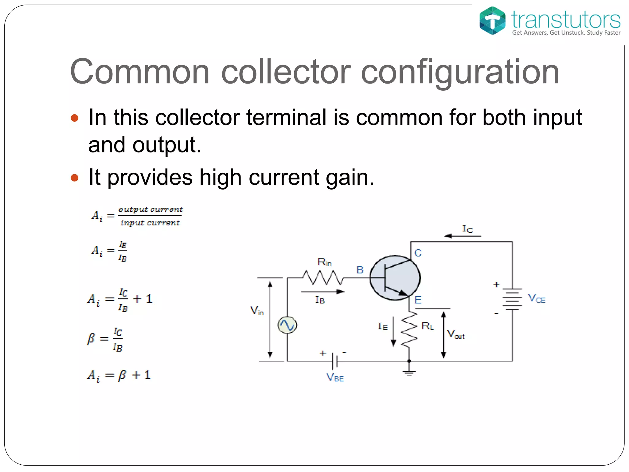 Common Emitter Configuration | Electronical Engineering | PPTX