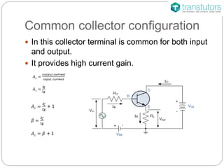 Common Emitter Configuration | Electronical Engineering | PPTX
