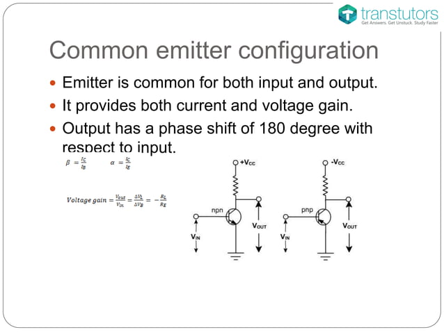 Common Emitter Configuration Electronical Engineering