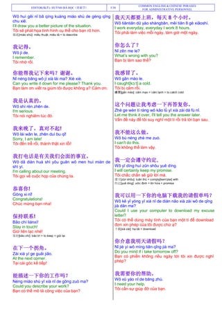 Common english & chinese phrases for administrative personnel ...