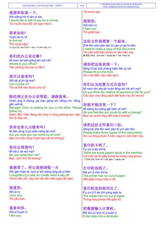 Common english & chinese phrases for administrative personnel （办公室里常用到的 ...
