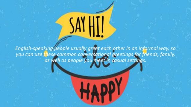 Common english greetings and expressions | PPTX