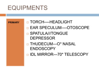 Common ent disorders | PPTX