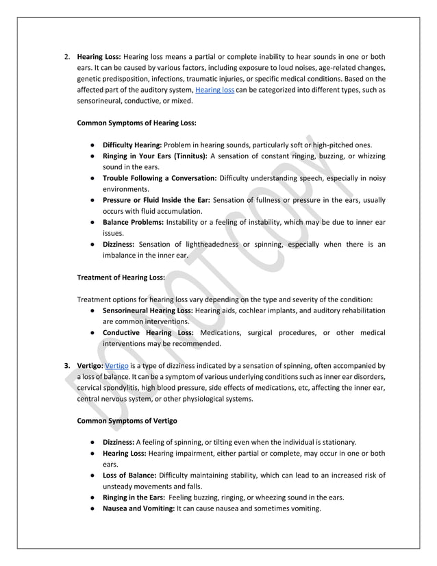 Common ENT Problems and Their Solutions at Miracles Healthcare | PDF ...