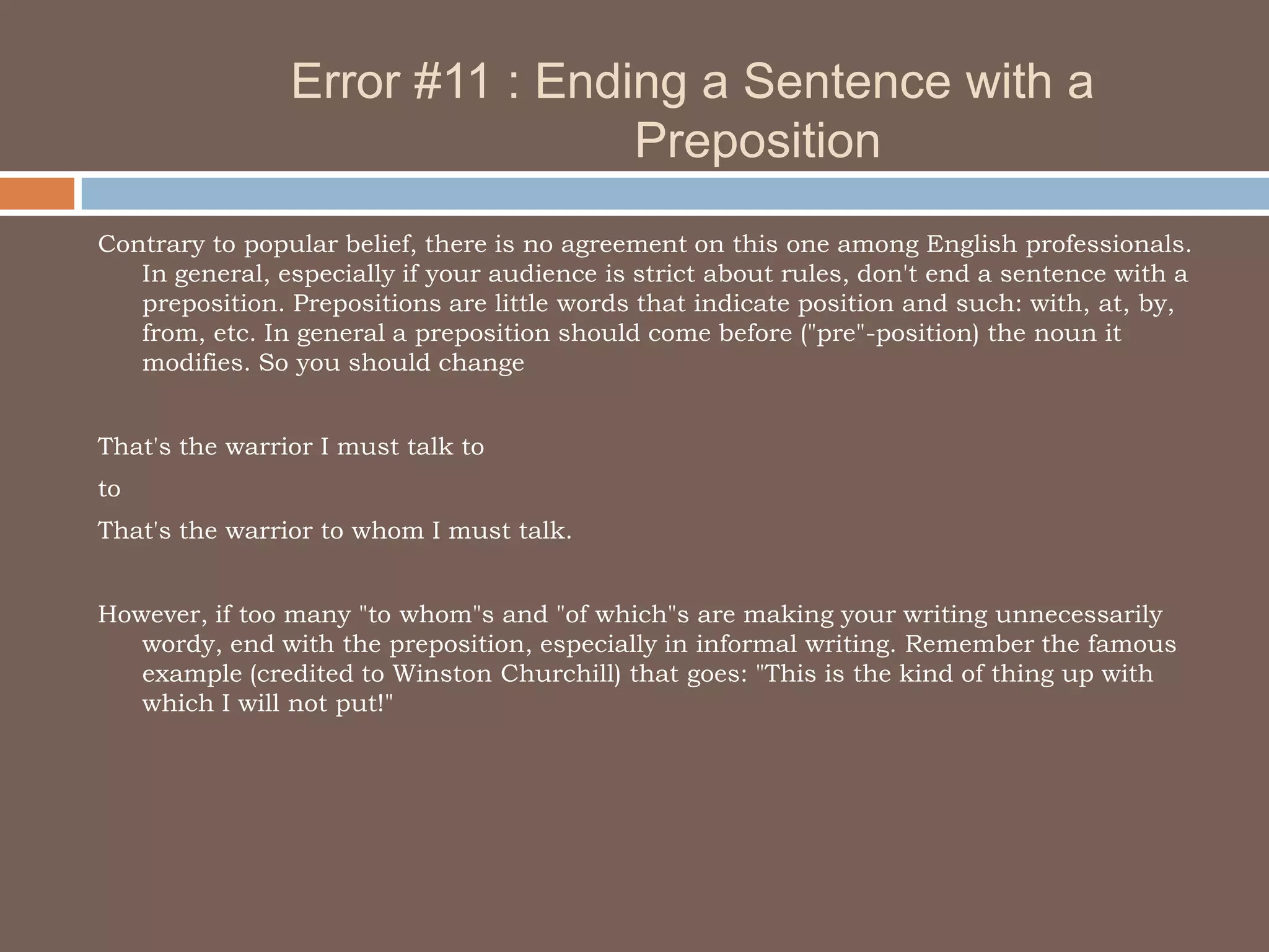 Common Errors in Writing | PPTX