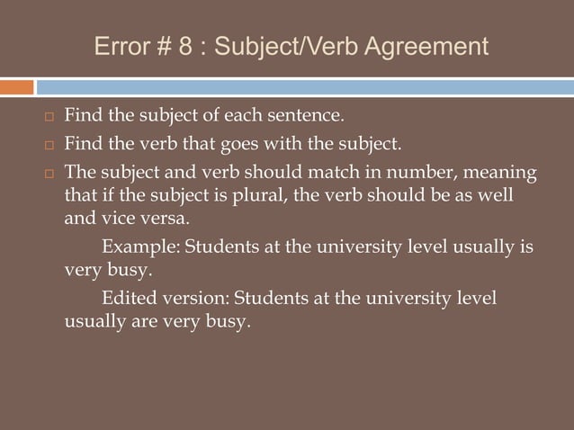 Common Errors in Writing | PPTX