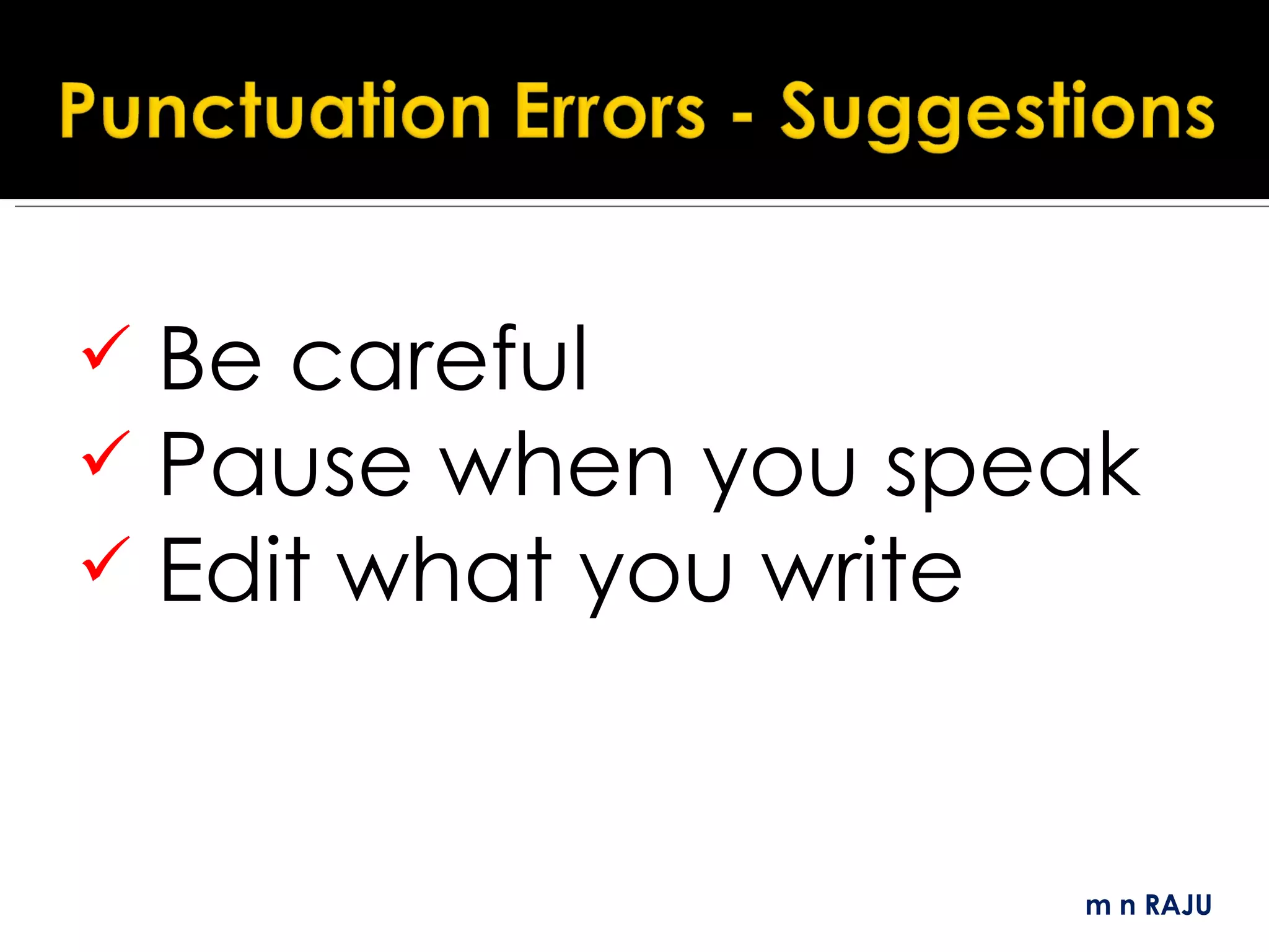 Common Errors | PPT