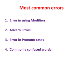Common errors | PDF | Infectious Diseases | Diseases and Conditions