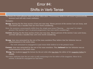 Common Errors in Writing | PPTX