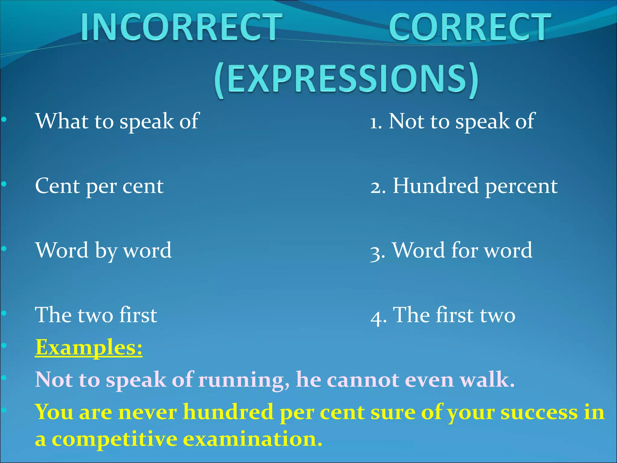 Common errors in english full notes | PPT
