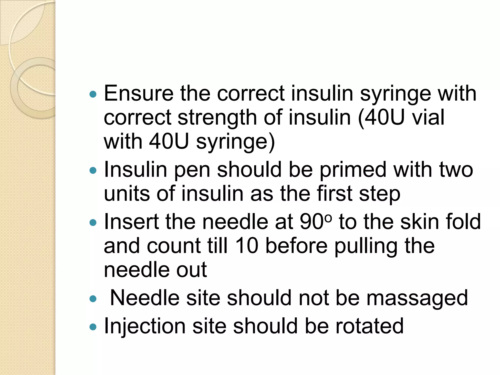 Common errors in insulin therapy | PPTX