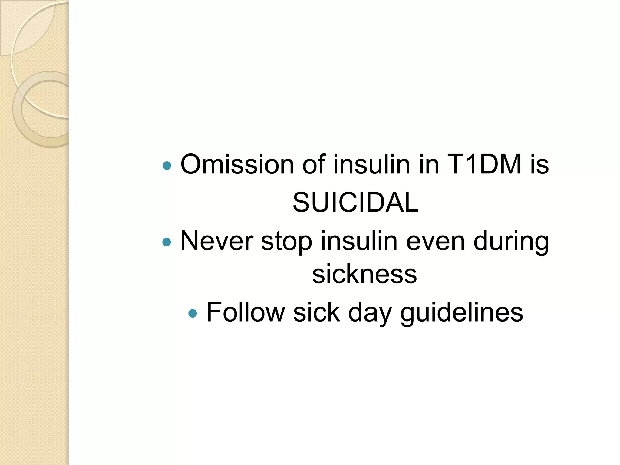 Common errors in insulin therapy | PPTX