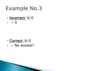 Common errors in mathematics | PPTX