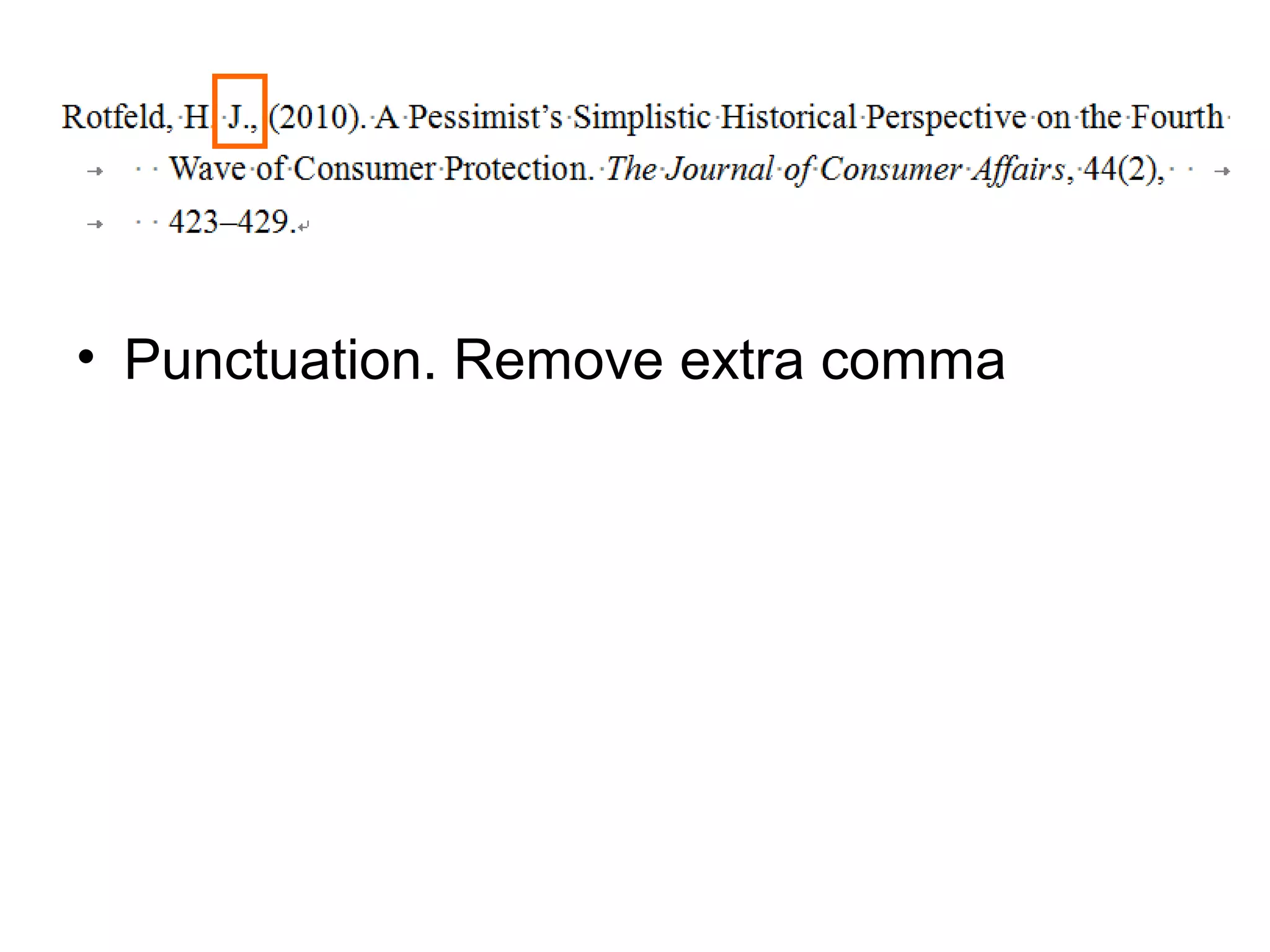 Common errors in writing references | PPT