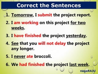 Common Errors with Verbs | PPT