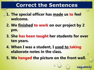 Common Errors with Verbs | PPT